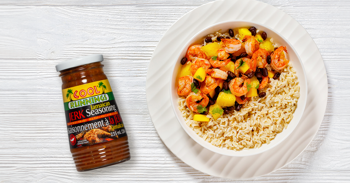 Caribbean Shrimp & Rice Bowl Recipe – Cool Runnings Foods CA